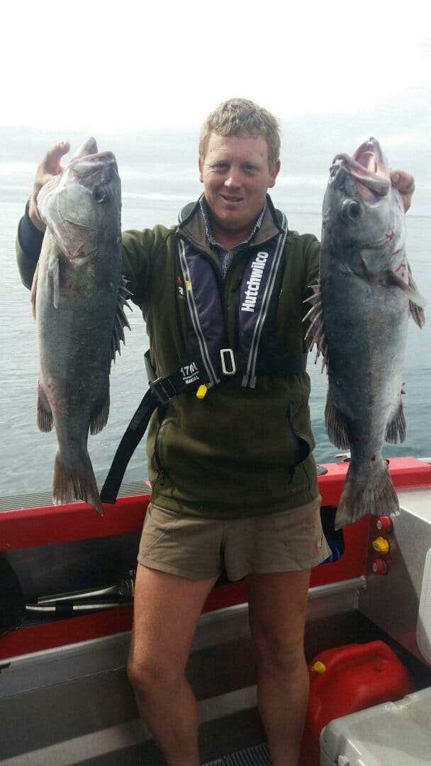 Nice couple of puka on the squidward heavy duty jig – OK.fish